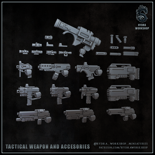 🔫 Tactical weapons and accessories・ STL File for 3D printing・Cults