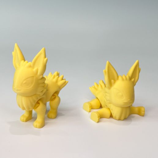 🐉 POKEMON - POKEMON FLEXI JOLTEON (EASY PRINT NO SUPPORT)・ STL File for 3D printing・Cults