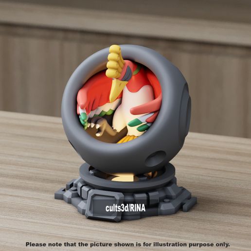 🐉 Ho-oh healing machine pods・ STL File for 3D printing・Cults