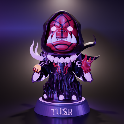 💬 Tusk | Solo Leveling Chibi Figure・ STL File for 3D printing・Cults