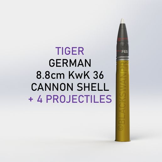 tiger tank shell size
