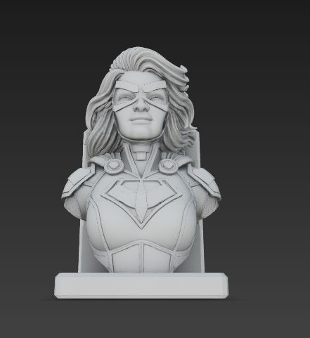 🦸 Superhero Woman Bust Bookend – 3D Printable・ STL File for 3D printing ...