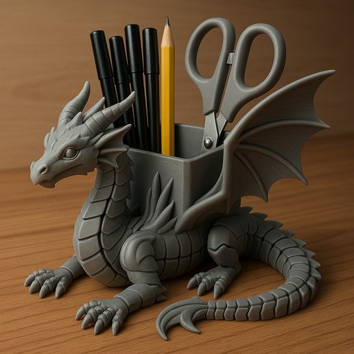 🐉 Multi. Dragon Organizer・ OBJ File for 3D printing・Cults