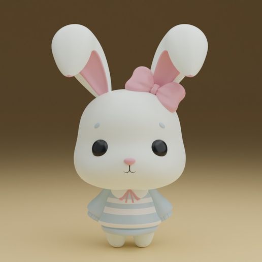STL file Rabbit 🐇 ・3D print design to download・Cults