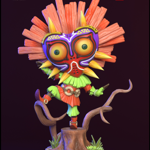 💀 Skull Kid・ 3D File for 3D printing・Cults
