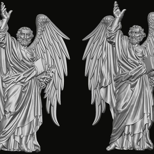 STL file Saint Peter Relief print model ️ ・3D print design to download ...