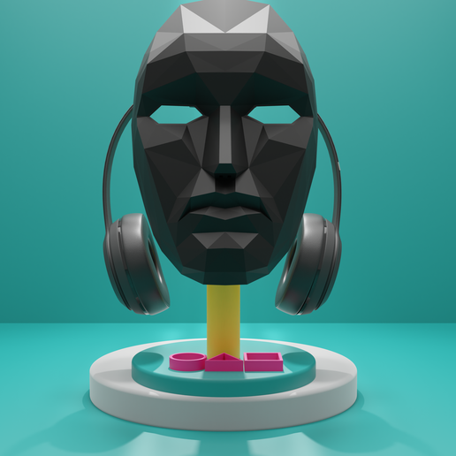 🦑 Squid Game Front Man Headphone Stand・ STL File for 3D printing・Cults