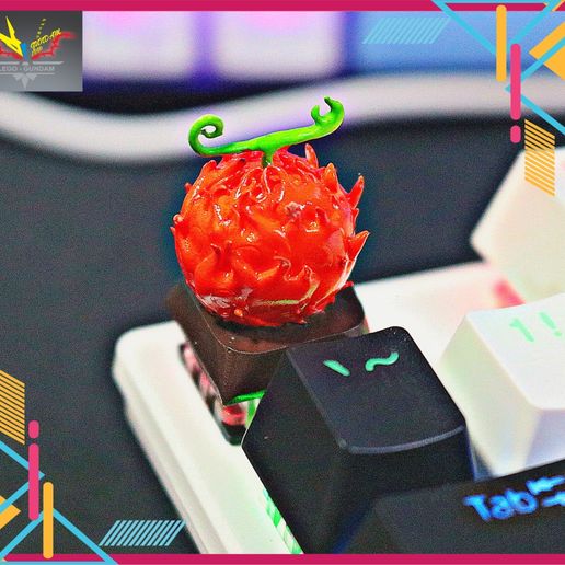 STL file Keycap Anime One Piece Devil Fruit Mega Mega No Mi 😈 ・3D ...