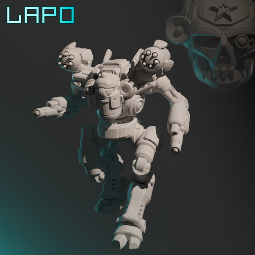 🎲 LAPO american Mecha・ STL File for 3D printing・Cults