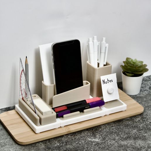 🧲 MODULAR DESK ORGANIZER L-SET | 5 ELEMENTS | GRIDLINX | MAGNETIC DESK ...
