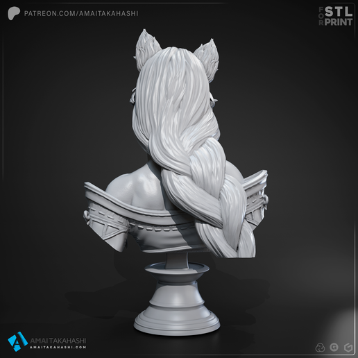 3D file Ahri Bust | League of Legends 👤 ・3D print model to download・Cults