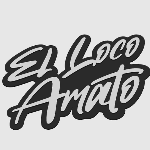 🥳 logo del Loco Amato・Archivo STL para Impresión 3D・Cults