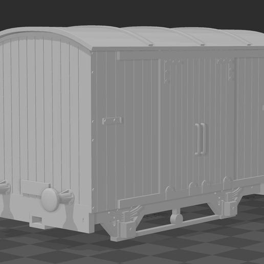🚐 HO/OO TTTE Lynton & Barnstaple Van V2 NEM・ STL File for 3D printing・Cults