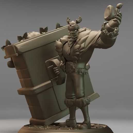 Free STL file BRAUM SANTA CLAUS - LEAGUE OF LEGENDS 🎅 ・Design to ...