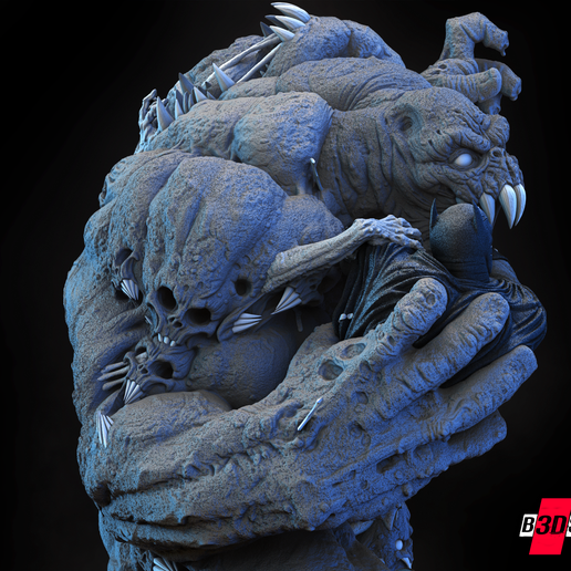 🗿 B3DSERK June term 2023: Clayface Sculpture 1/6 ready for printing・ 3D ...