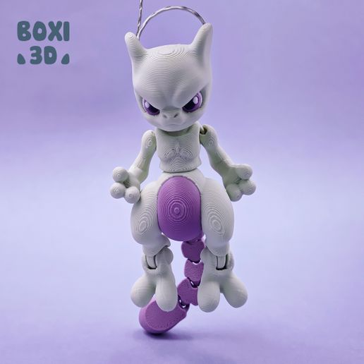 👹 MEWTWO - FLEXI - ARTICULADO - CUTE-PRINT IN PLACE・Archivo 3D para ...