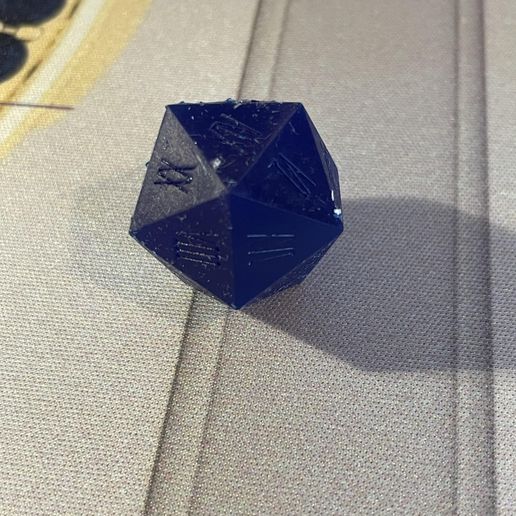 3D printing D20 roman numbers • made with Phrozen mini 8k・Cults