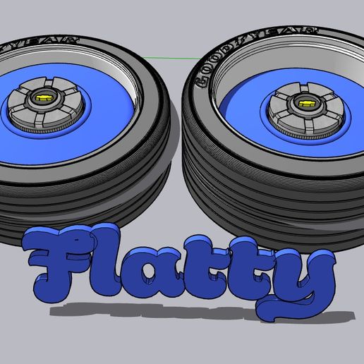 🛞 Flatty・ STL File for ・Cults