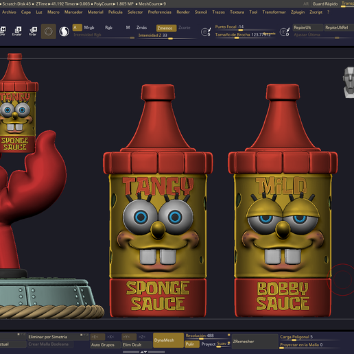 STL file Sponge Sauce 🧽 ・3D printing idea to download・Cults