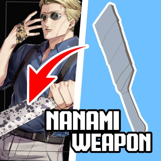 🔫 NANAMI WEAPON - JUJUTSU KAISEN・ STL File for ・Cults