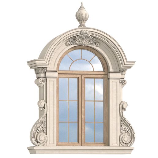 🏛️ Arc Classical frame window 3D model・ STL File for 3D printing・Cults