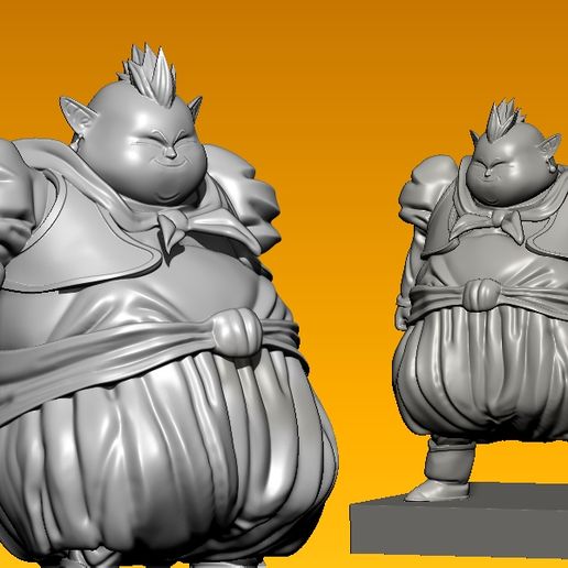 STL file Majin Boo obesity Dragon ball Z model - 3D print 🐉 ・Model to ...