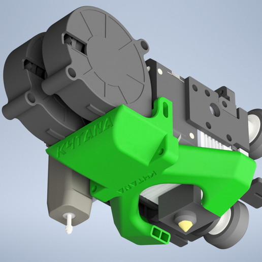 🧞‍♂️ SPRITE EXTRUDER DUAL 5015 FAN MOD (K4tana 1.0)・ OBJ File for 3D ...