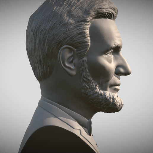 👤 Abraham Lincoln bust for 3D printing・ STL File for 3D printing・Cults