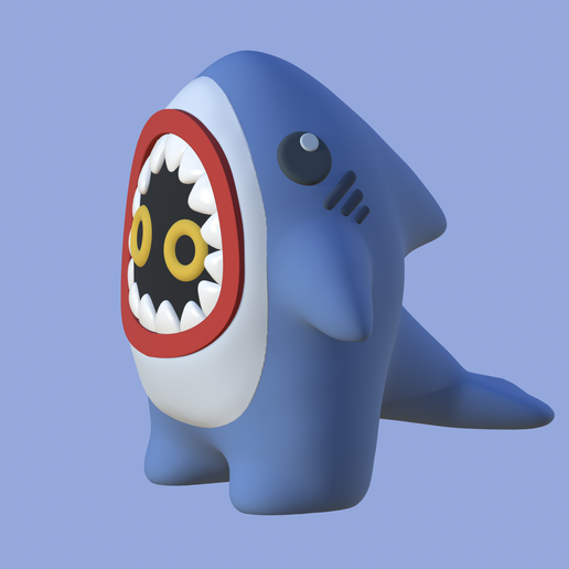 🦈 Shark kitty keychain・ STL File for 3D printing・Cults