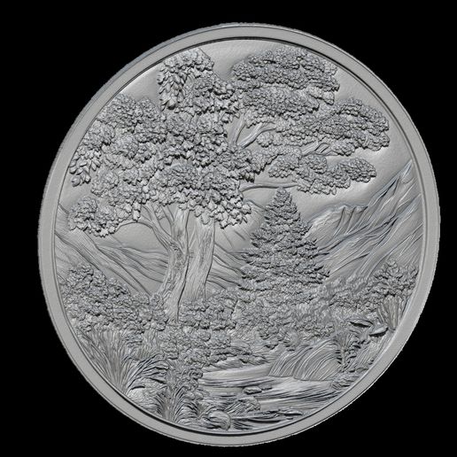 ⛰️ Mountain Landscape Relief Sculpture・ STL File for 3D printing・Cults