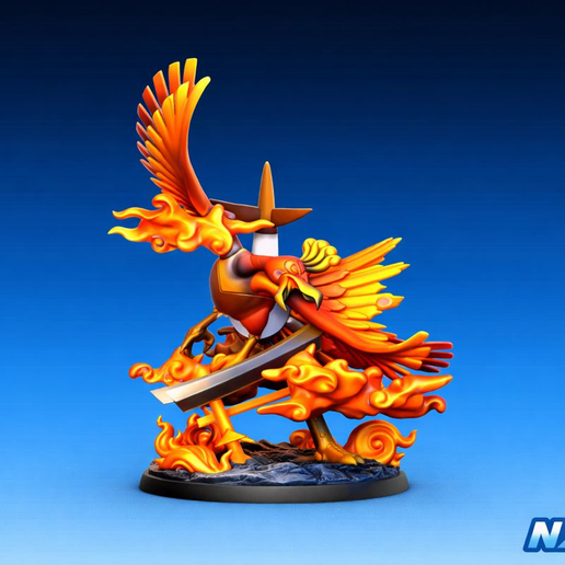 ☀️ Solar Flame Phoenix Guardian – Mythic Fire Bird Statue STL・ 3D File ...