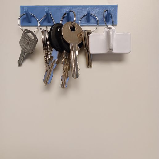 Free STL file wall-mounted key ring 🔑 ・Template to download and 3D ...