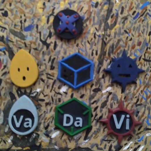 STL file Digimon Data, Vaccine, Virus, and X-antibody 🐉 ・3D printing ...
