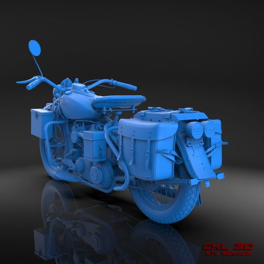 STL file Harley_Davidson_WLA_1942 STL PRINTABLE 🏍️ ・3D printing design ...