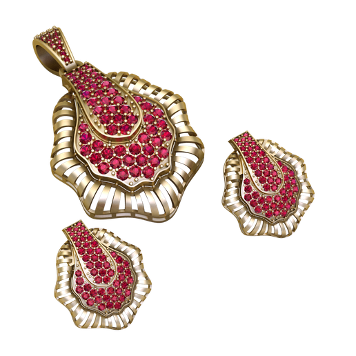 STL file FLOWER DESIGN LOCKET SET 3D PRINTABLE MODEL 💐 ・3D printing ...