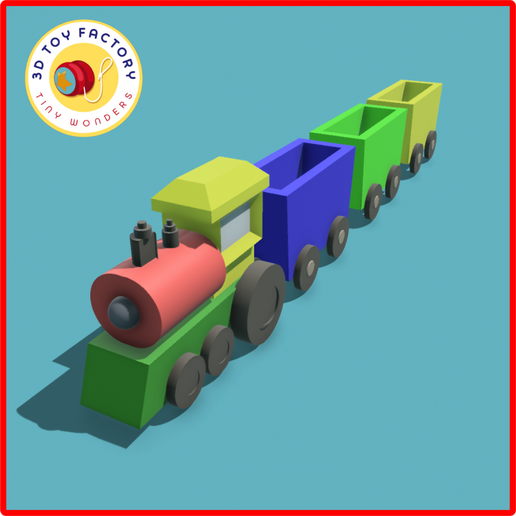 STL file Locomotive Train Toy 🚂 ・3D print object to download・Cults