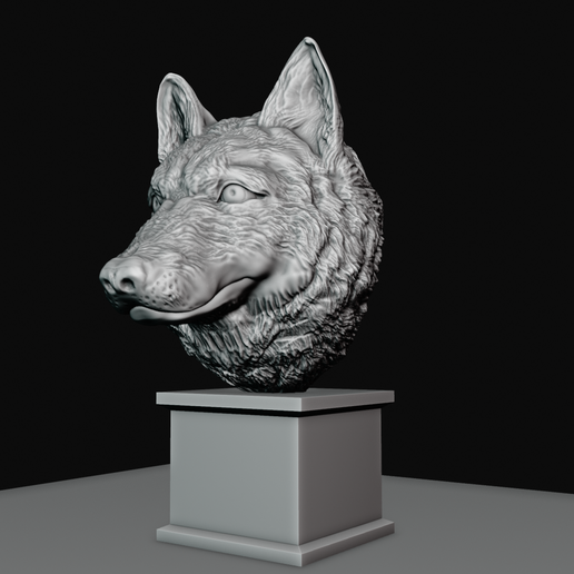 STL file husky dog bust stl 🐕 ・3D printable design to download・Cults