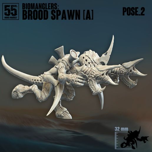 🎲 Biomanglers: Brood Spawn [A] (tyranids, termagants)・ 3D File for 3D ...