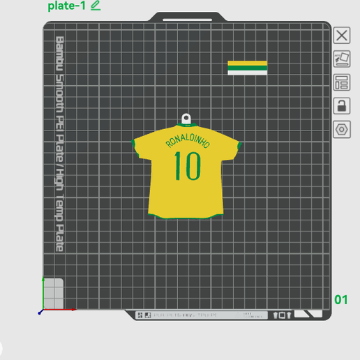 🔑 RONALDINHO KEY CHAIN PORTACHIAVI・ 3MF File for 3D printing・Cults