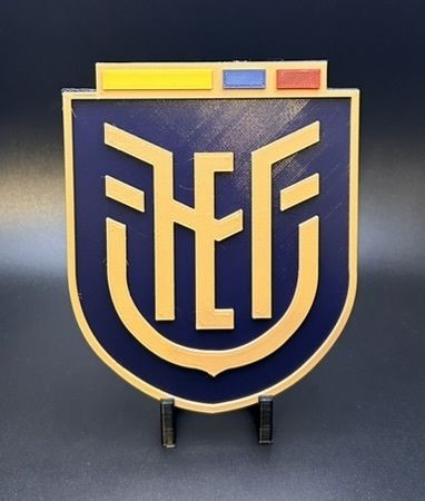 🇪🇨 Ecuador FEF logo AXM・free STL file for 3D printing・Cults
