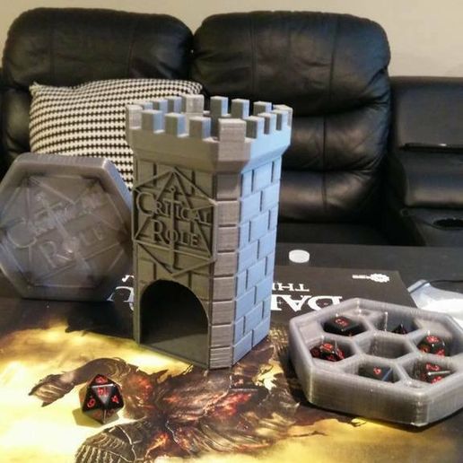 🎲 Critical Role Dice Tower Castle remix・Free 3D File for ・Cults
