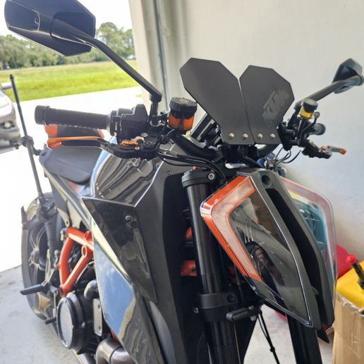 💨 Windscreen for KTM 1290 Super Duke R 2020-2023 Mounts to front dash ...
