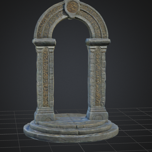 🪄 Rune Portal Model・Free STL File for 3D printing・Cults