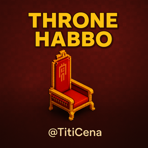 🏨 Trono clássico do Habbo Hotel - Arte de fã em 3D para impressão ...