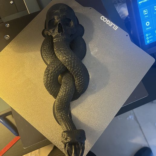3D printing The Dark Mark (wall decoration) • made with Elegoo Neptune ...