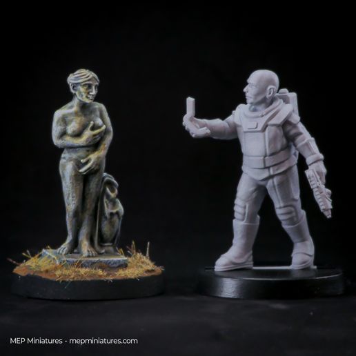 STL file Classical Lady Statues - 28mm Scenic Scatter 🏛️ ・3D printable ...