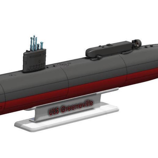 🎨 USS Greeneville・Free 3D File for ・Cults
