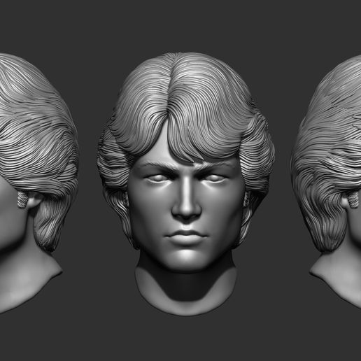 ♂️ 44- Male hair collection ZTL+OBJ+STL VOL-2・ 3D File for 3D printing ...