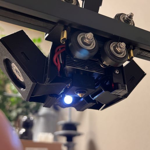 💭 Neptune 3 Max Print Head Shroud w/ 4015 Fans and LED・Free STL File ...