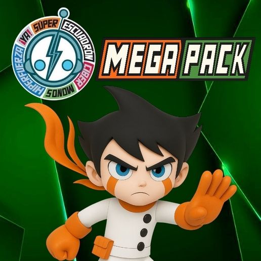 🤖 super squadron cyber monkeys hyper force YA mega pack X 6・ STL File ...